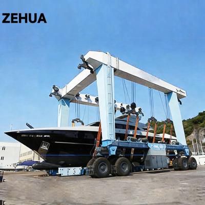 China China Manufacturer A6 A7 Shipyard Dock Yard 100ton 150ton 200ton Hydraulic Boat Lift System Crane With Cabin Control for sale