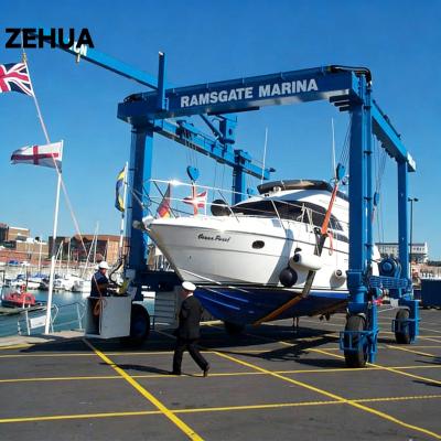 China Yacht Lifting Gantry Crane Yacht Hoist Mobile Boat Travel Lift Cranes for sale