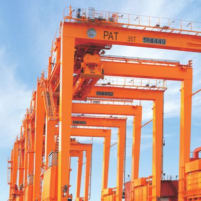 China Reliable RTG Crane Container Crane for Small to Medium Ports Rubber Type Container Gantry Crane Yard BridgeSpan15-22m for sale