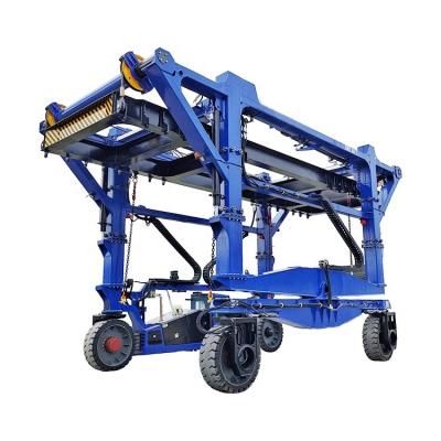China Zehua 30 Ton Battery/Hydraulic Rubber Tyre Gantry Crane Container Straddle Carrier Electric Hoist Engine/Motor/Gearbox/Gear/Bear for sale