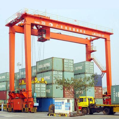 China Zehua 50T RTG Mast Mobile Gantry Double 20 Ton Container Crane Cnc Gantry Beam Xyz Helical Drive Gantry Crane for sale