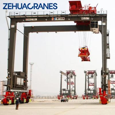 China Zehua Custom RTG Double Girder Gantry Crane Heavy Duty Marine Port Lifting Crane for Container Terminal for sale