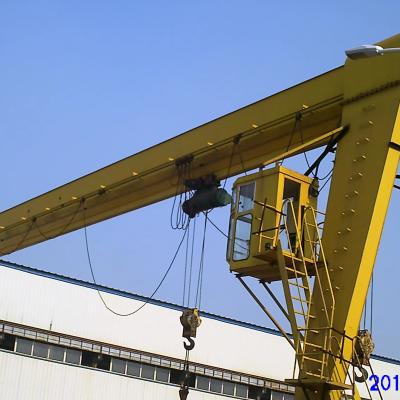 China Good Quality BMH Model Portable Single Beam Travelling Semi Gantry Crane with Hoist for sale