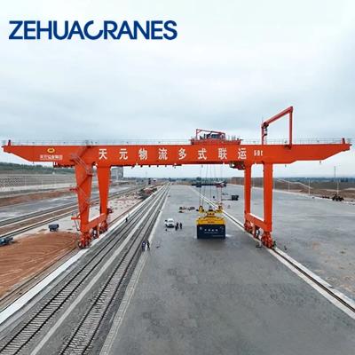 China Container Gantry Crane RMG Port Handling Machine 30-80 Ton for Heavy Duty Cargo for sale