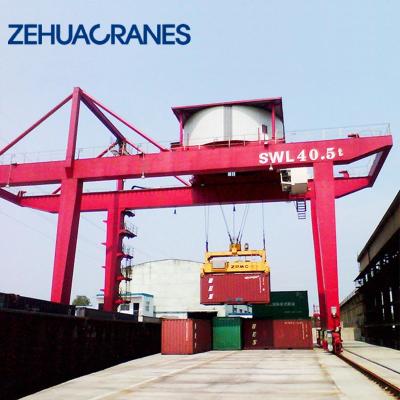 China Advanced Technology 50t Rail Mounted Gantry Crane RMG Container Handling Crane Customizable for sale