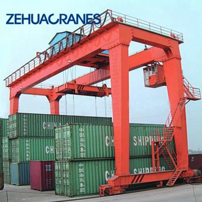 China Custom Heavy Duty 50t-80t Automated RMG Container Gantry Crane | PLC Remote Control Rail Mounted Gantry Crane for sale