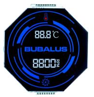 China 5V Negative Transmissive VA LCD Display Segment 55.4x59.4mm for Vehicle Display for sale