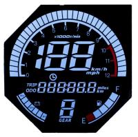 China Customized Negative Transmissive 7 Segment VA LCD Display 68x68mm 5V for Digital Products for sale