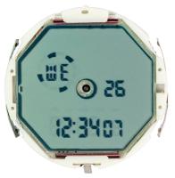 China Customized STN LCD Display Pin Connector 3V 1/4 Duty Electronic Clock Display for sale