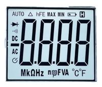 China Customized HTN LCD Meter Display 35.5x31.6mm RoHS SGS Segment LCD for sale