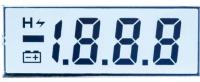 China Custom STN LCD 7 Segment Display Transmissive Reflective 3V 1/4 Duty 1/3 Bias for sale