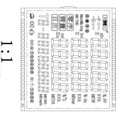 Cina STN 7 Segmento LCD Display Strumentazione Modulo LCD Sfondo blu e testo bianco in vendita
