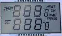 China Customized TN 7 Segment LCD Display with PIN Connector 5V 34x38mm for Welding Machine for sale