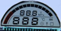 China Customized 7 Segment BTN LCD Display 20x22x45mm 5V for Automotive Instruments for sale