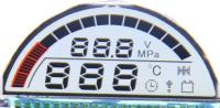 China Customized 7 Segment BTN LCD Display 20x22x45mm 5V for Automotive Instruments for sale