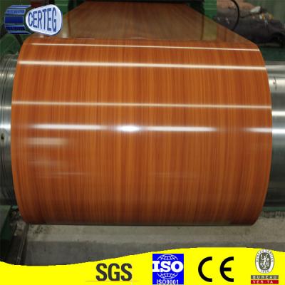 China hölzernes Korn/Blume/rote/blaue Farbestahlspule, kaltgewalztes Stahlblech in der Spule PPGI/PPGL zu verkaufen