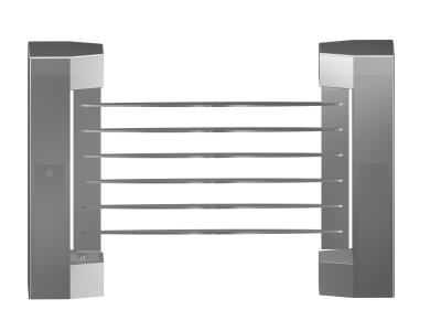 China Indoor 180 Angle Two-way Direction Manual Swing Gate with 304# Stainless Steel Plate for sale
