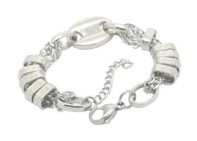 China Custom Punk Rock Style Mens Stainless Steel Chain Link Bracelet For Jewelry Making for sale
