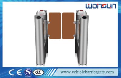 China Full automatic Flap Barrier Gate 110V / 220V With 304 Stainless Steel for sale