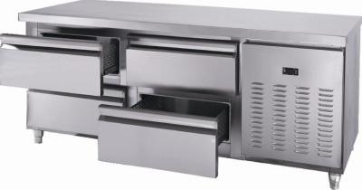 China Silver Under Counter Freezer Stainless Steel For Home / Hotel for sale