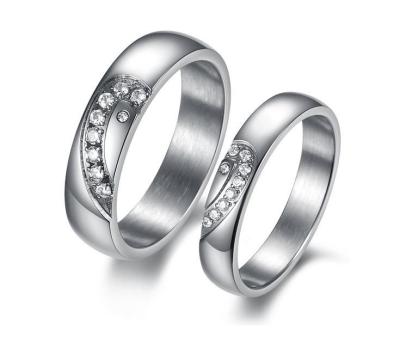 China 316L stainless steel plated gold or rose gold rings for sale