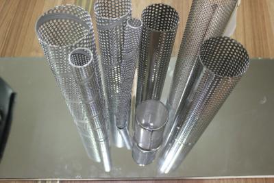 China Construction 304 / 304L Spiral weld Perforated Stainless Steel Tubes 0.25mm - 60mm Thickness for sale
