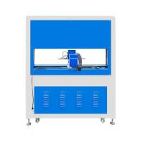 China Visual Clasp Gluing Machine 2.2kw 1200w Pixel for PVC Trademark Clothing Accessories for sale
