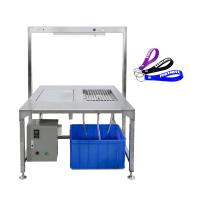 China Manual Dispensing Silicone Label Baking Table Machine 1300×1200×1600mm 128kg for Small-Scale Rubber Operations for sale