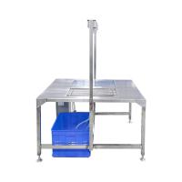 China Manual Dispensing Silicone Label Baking Table Machine 1300×1200×1600mm 128kg for Small-Scale Rubber Operations for sale