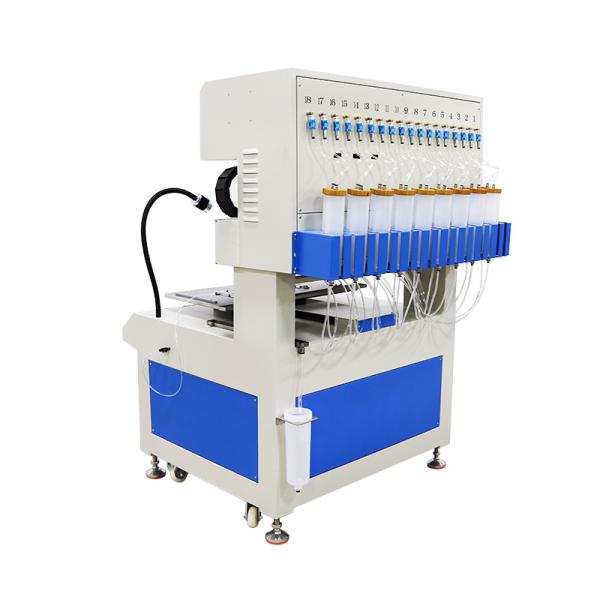 Quality 18 Colors Silicone Patch Dispensing Machine for Making PVC Keychains Dolls for sale