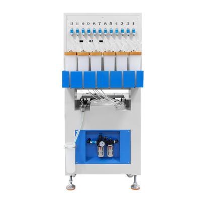 Cina 12 Color Automatic Dripping Machine per la produzione di etichette in PVC morbido in 1230*1000*1580mm in vendita