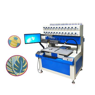 China Computergestützte mehrfarbige PVC-Tropfmaschine für 24-farbige Automattenproduktion in 220V for sale