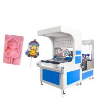 China Automatic 8 Colors Cake Biscuit Decorating Machine Candy Chocolate Dripping Machine 110V for sale