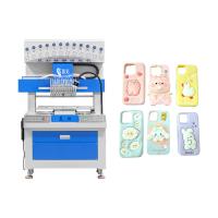 China Automatic 12 Colors Silicone Phone Case Making Machine PVC Keychain Dripping Machine 220V 50Hz for sale