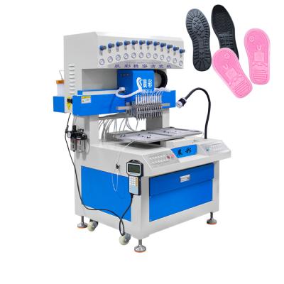 China 12 Máquina de goteo de la cabeza 12 Color PVC llavero máquina en venta