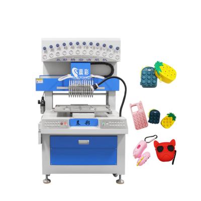 China Top Selling Dispenser 12 Color Soft PVC and Silicon Product Dispensing Machine Keychain Making Machine for sale