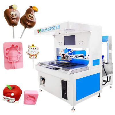 China Automatic Dual-station Visual Chocolate Decorating Machine for Candy and Chocolate Making for sale