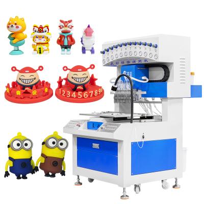 China Automatic 12 Colors Silicone Dispensing Machine with 0.01mm XYZ Accuracy for Energy Saving PVC Dripping for sale