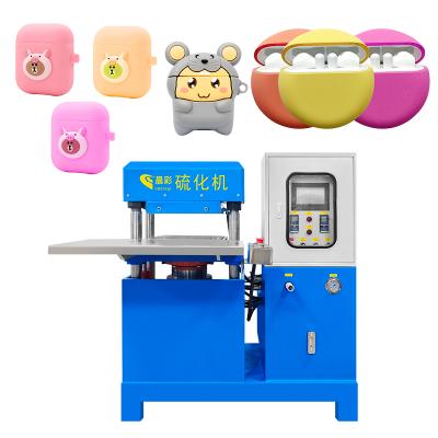 China Automatic 70T Silicone 2D 3D Coaster Hot Press Molding Vulcanizing Machine for Making Trademark Logo Coin Purse Phone Case for sale