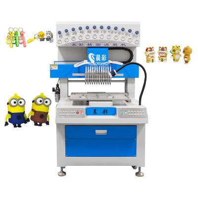 China 12 Head Silicone Dispensing Machine with 0.01mm XYZ Accuracy and 220V Input Voltage for PVC Keychain Making for sale