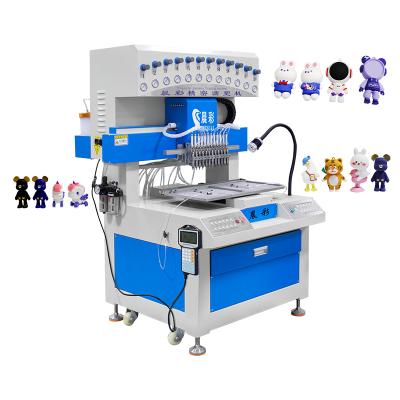 China 12 Colors Silicone Dispensing Machine with 0.01mm XYZ Accuracy and 220V Input Voltage for PVC Patch Keychains for sale