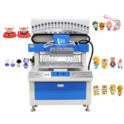 China 18 Colors Full-automatic Silicone Dispensing Machine with 0.01mm XYZ Accuracy for PVC Label and Keychain Making for sale