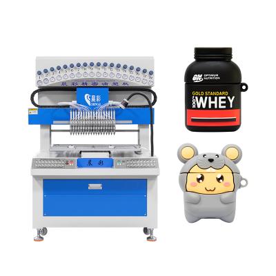China Automatic 18 Colors Silicone Dispensing Machine with 0.01mm XYZ Accuracy for PVC Dripping and Bar Mat Making for sale