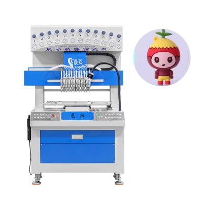 China Automatic 12 Colors PVC Keychain Dripping Machine for High Productivity Silicone Figures - Easy to Operate for sale