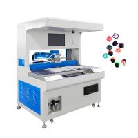 China Visual Clasp Gluing Machine Button Dispensing Machine for PVC Trademark Clothing Accessories 220V 50Hz for sale