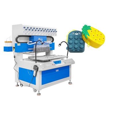 China 24 Colors PVC Keychain Dripping Machine for Silicone Car Mat Coaster Making for sale