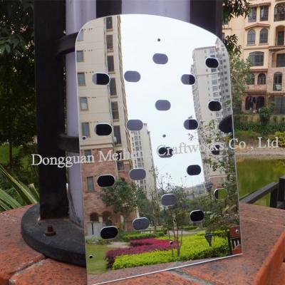 China Clear Acrylic mirror Sheet Custom Shapes & Sizes LED Reflector Sheet with LED String for sale