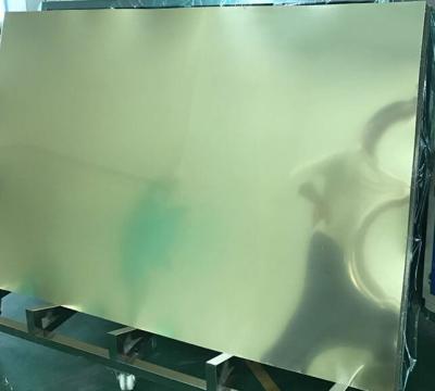 China 2.0mm Gold Flexible Mirror Plastic Acrylic  mirror Sheet Wholesale for sale