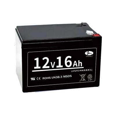 China 204.8Wh 12v16ah Lifepo4 Rechargeable 12 Volts Lithium Battery For Ups System for sale