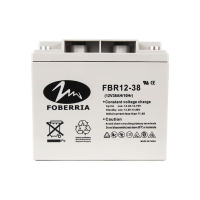 Cina Batteria senza manutenzione sigillata del rifornimento di alimentazione di emergenza della batteria al piombo 175mm della batteria al piombo ISO9001 12kg 12v 38ah in vendita